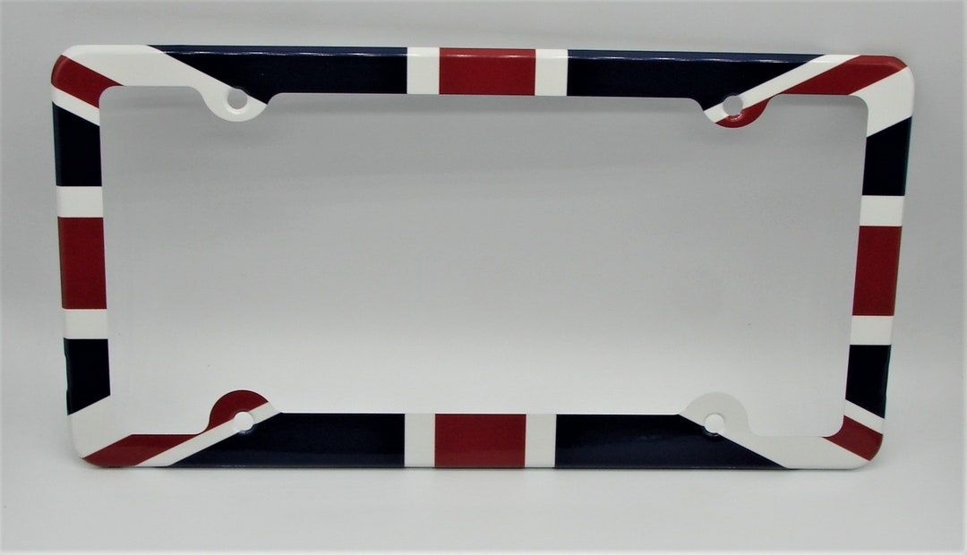 BRITAIN BRITISH Flag Aluminum Metal Car License Plate Frame. UK, United ...