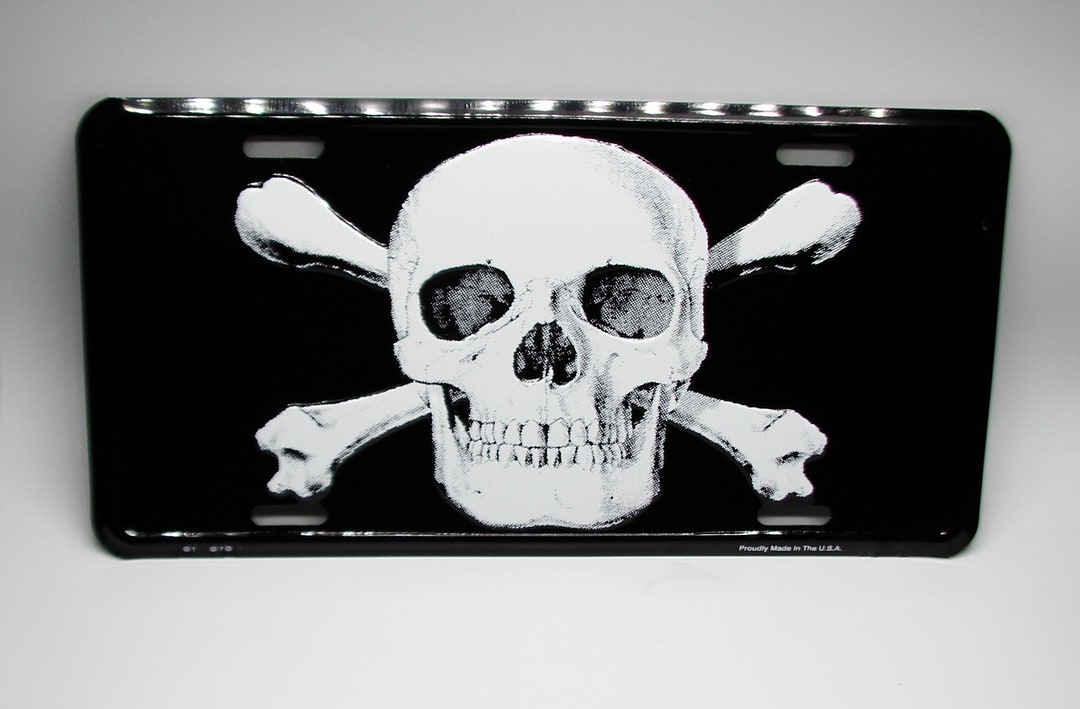 SKULL SKELETON 3D EMBOSSED Metal Car Novelty License Plate Auto Tag - Etsy