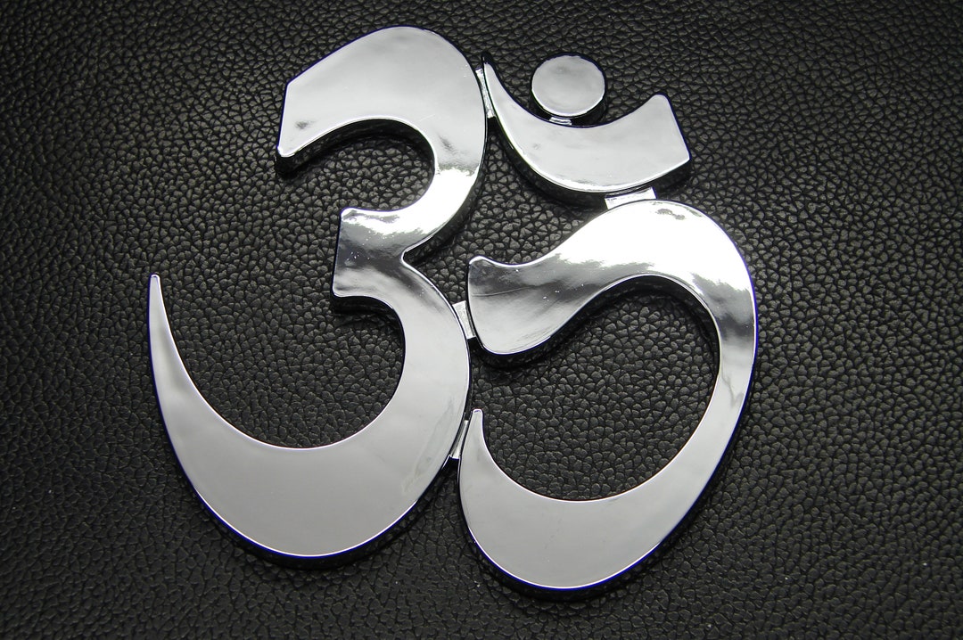 Yoga Hinduism Om, NAMASTE OHM SYMBOL 3D Emblem Sticker Decal for Cars ...