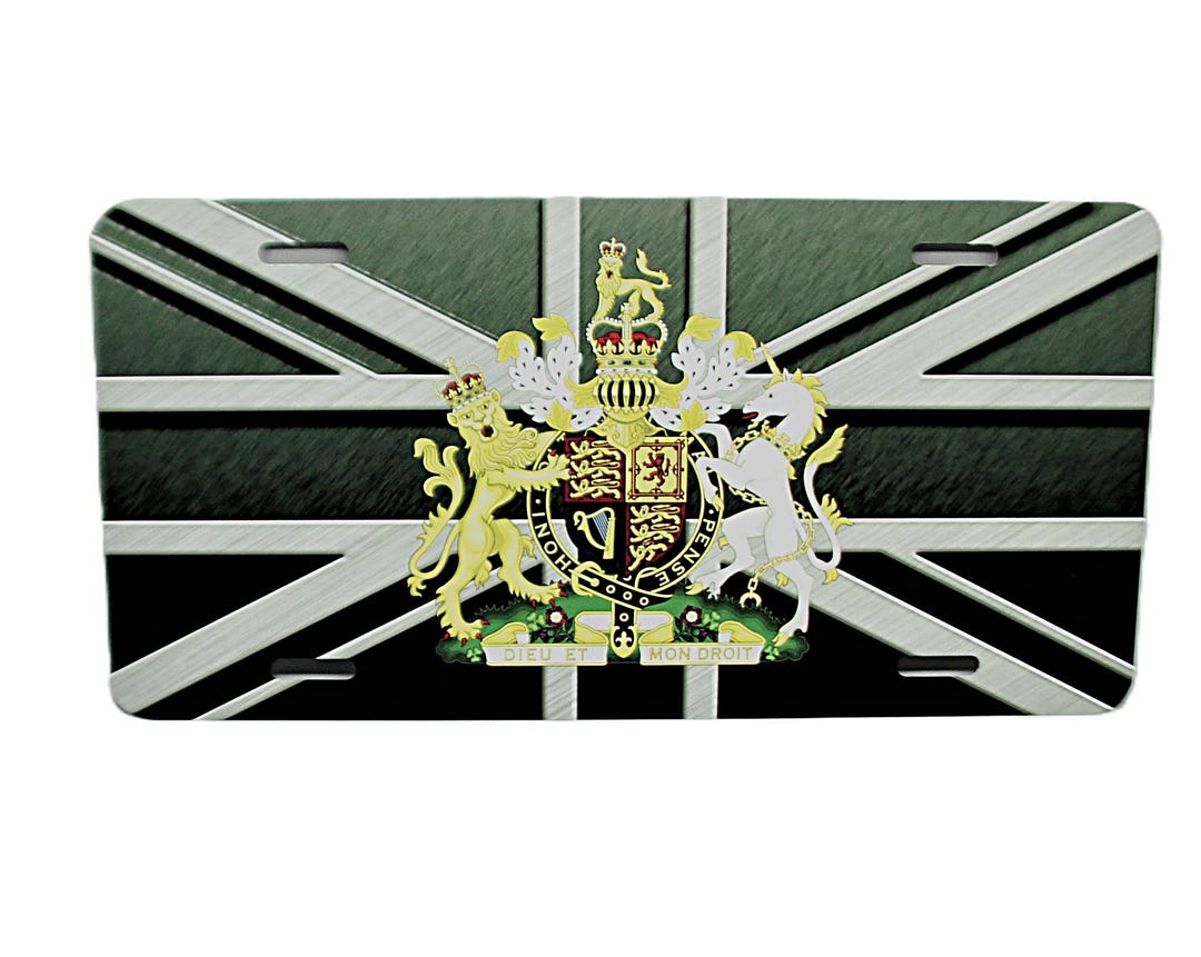 England BRITAIN BRITISH Flag Metal Car Novelty License Plate Union Jack ...