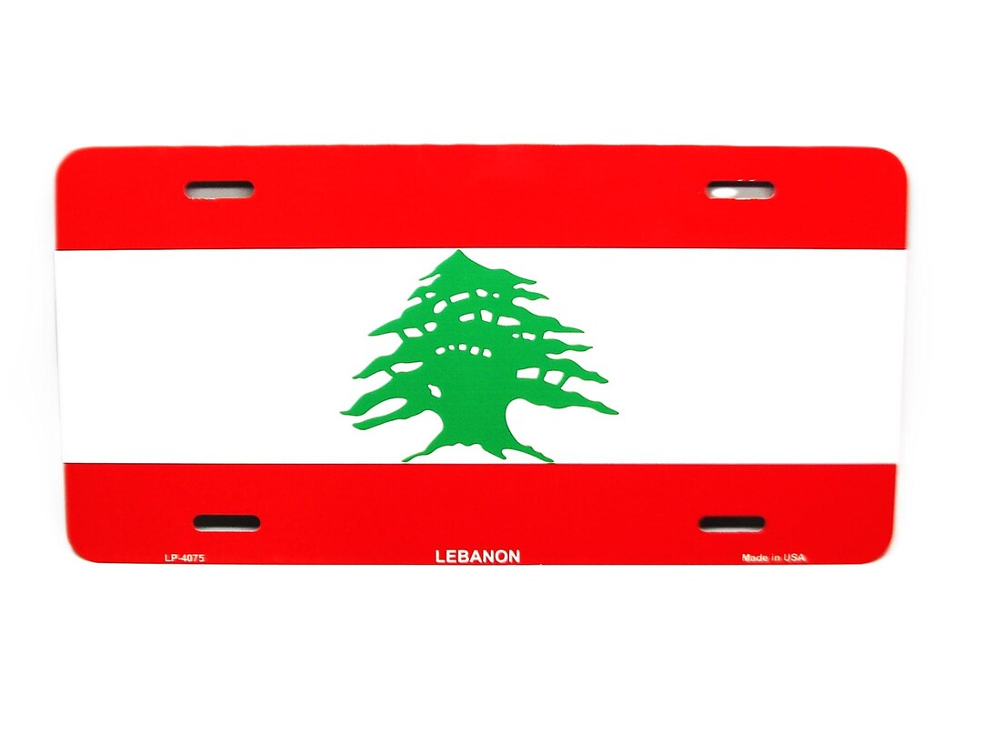 LEBANON LEBANESE FLAG Metal Car Novelty License Plate Auto Tag - Etsy