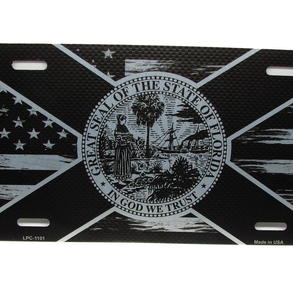 Florida Black License Plate - Etsy