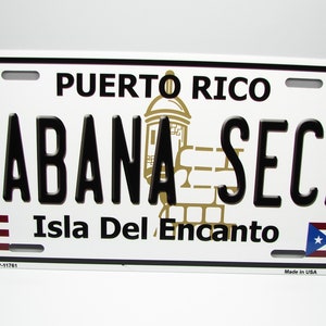 SABANA SECA Puerto Rico Isla Del Encanto Metal Car Novelty License ...