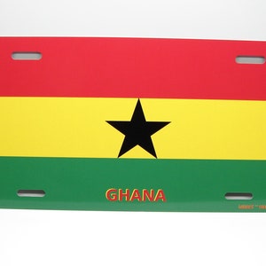 GHANA GHANAIAN FLAG Metal Car Novelty License Plate Auto Tag - Etsy