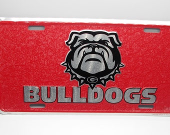 Georgia Bulldogs Laser Cut License Plate / Car Tag Licensed - Etsy