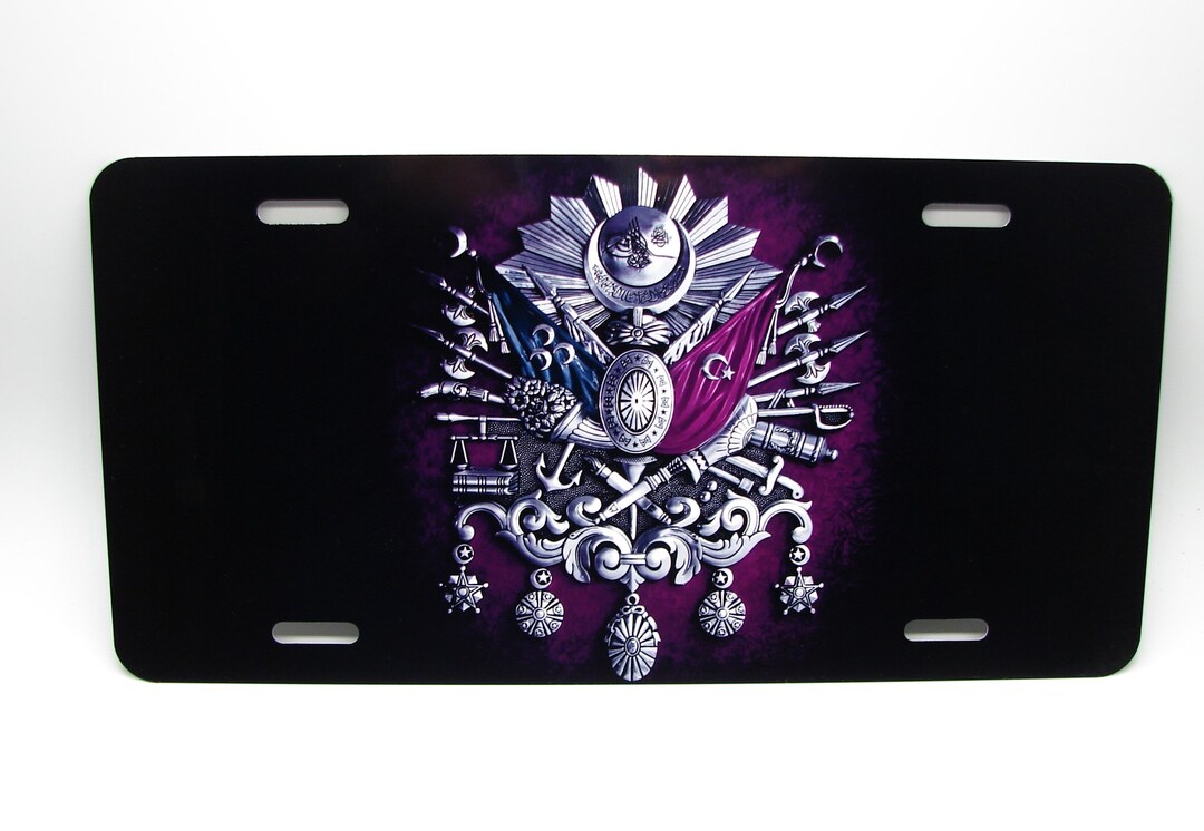 OTTOMAN EMPIRE Coat of Arms Turk TURKIYE Turkish Metal Car Novelty ...