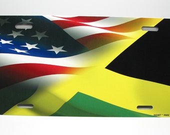 Jamaica Auto License Plate - Etsy