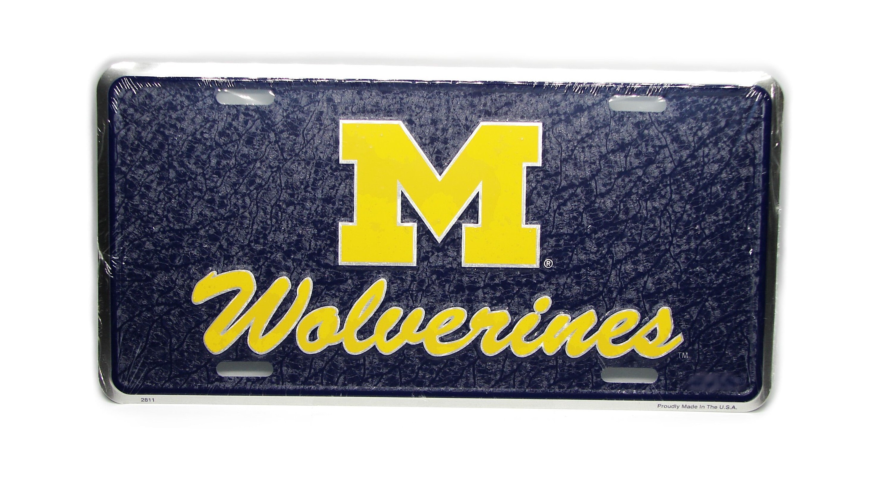 UNIVERSITY of MICHIGAN Wolverines 3D EMBOSSED Metal Car - Etsy