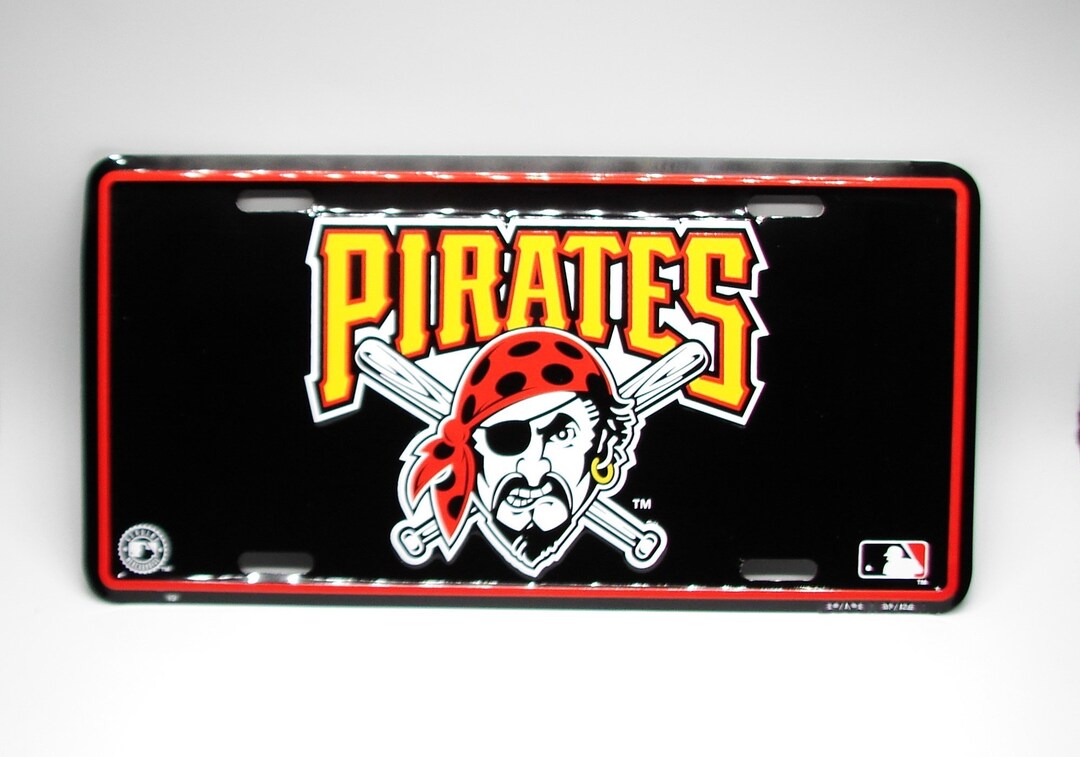 MLB Pittsburg Pirates 3D EMBOSSED Metal Car Novelty License Plate Auto ...