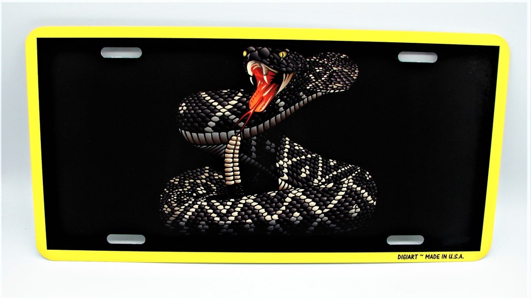 Don't Tread on Me Gadsden Flag Metal Car Novelty License Plate Auto Tag ...