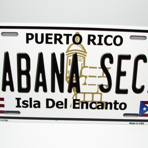 SABANA SECA Puerto Rico Isla Del Encanto Metal Car Novelty License ...