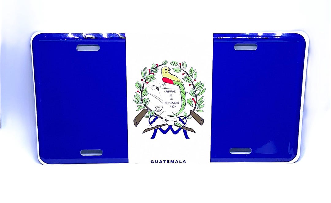 GUATEMALA Guatemalan Flag 3D EMBOSSED Metal Car Novelty License Plate ...