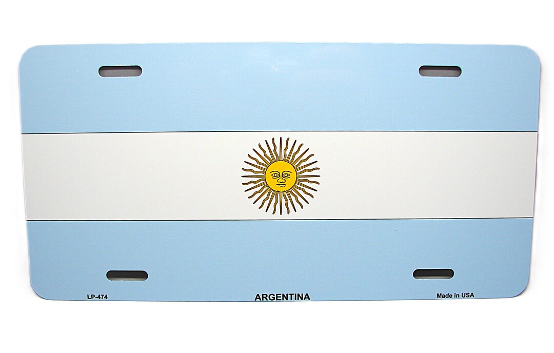 ARGENTINA, ARGENTINIAN Flag Metal Car Novelty License Plate Auto Tag - Etsy