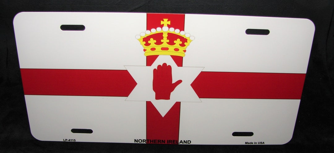 NORTHERN IRELAND FLAG the Ulster Banner Metal Car Novelty License Plate ...