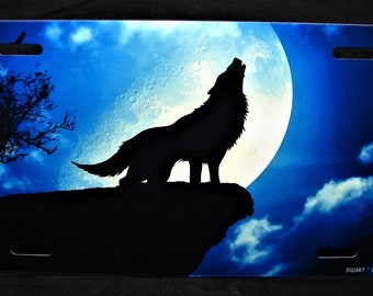 Custom Vanity License Plate Wolf Personalized Novelty Auto - Etsy