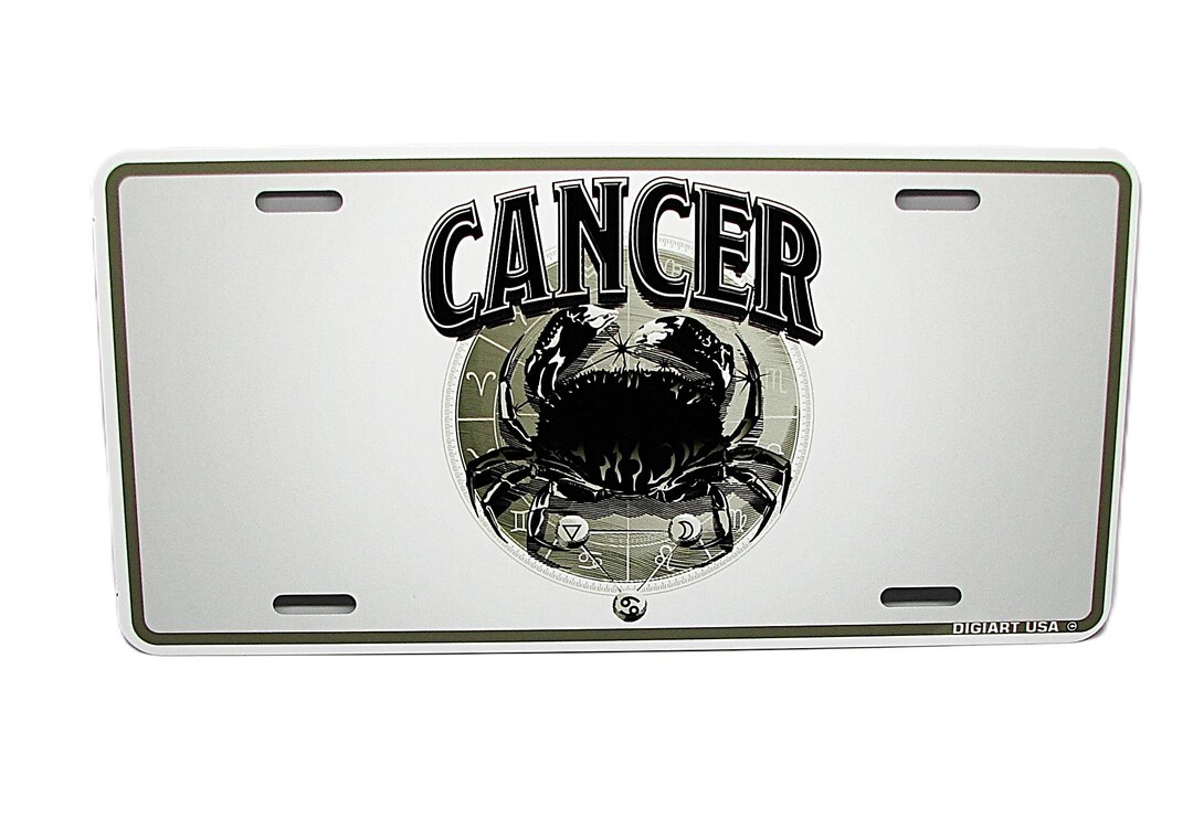ZODIAC CANCER Metal Car Novelty License Plate Auto Tag. HOROSCOPE ...