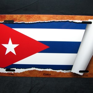 CUBA, Cuban FLAG Metal Car Novelty License Plate Auto Tag. - Etsy