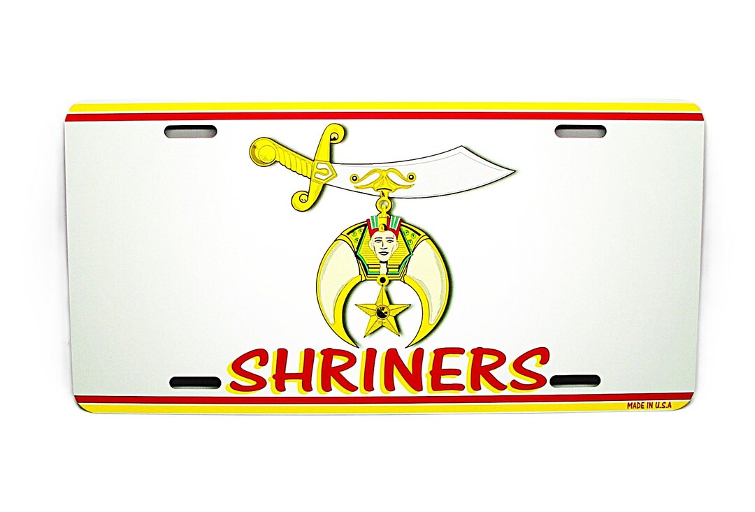 SHRINERS INTERNATIONAL Metal Car Novelty License Plate Auto Tag - Etsy