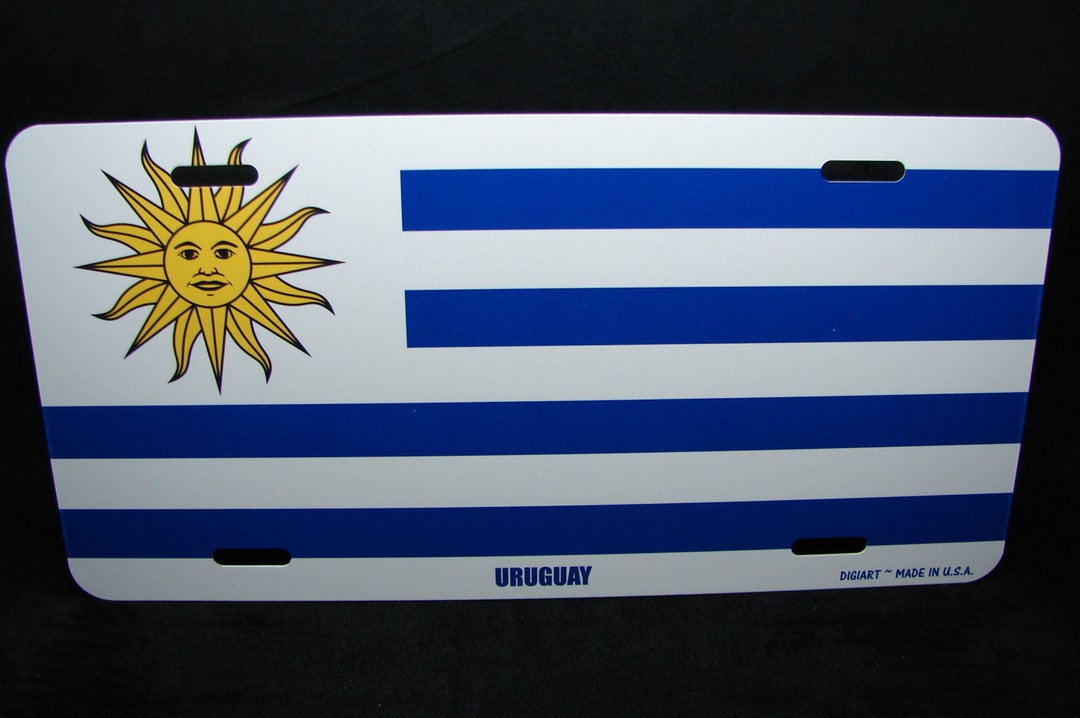 URUGUAY URUGUAYAN FLAG Metal Car License Plate Auto Tag - Etsy