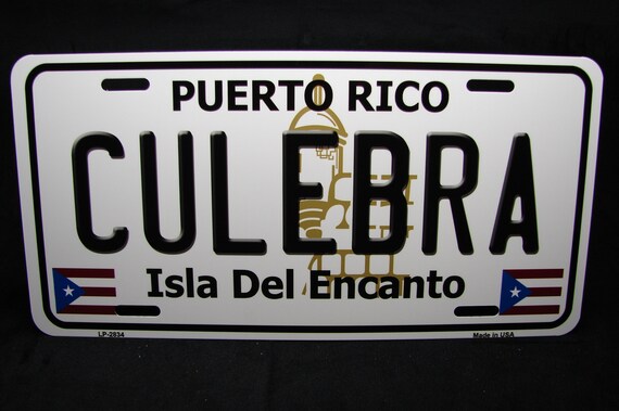 CULEBRA PUERTO RICO Isla Del Encanto Metal Car License Plate - Etsy