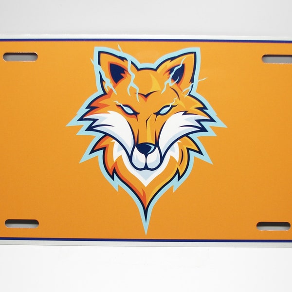 Fox License Plate Frame - Etsy