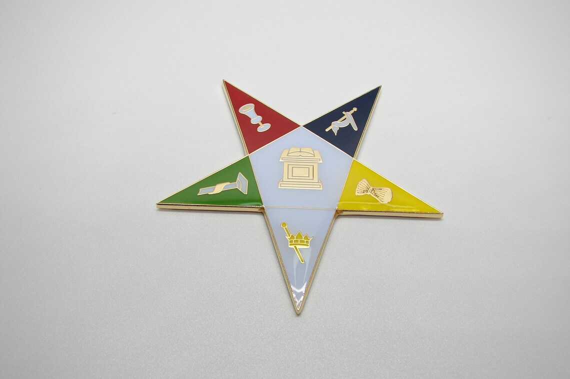 Order of Eastern Star OES MASON FREEMASON Masonic Logo Heavy - Etsy