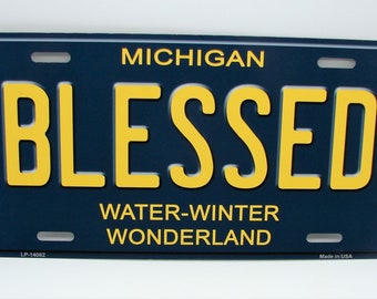 Blessed License Plate - Etsy