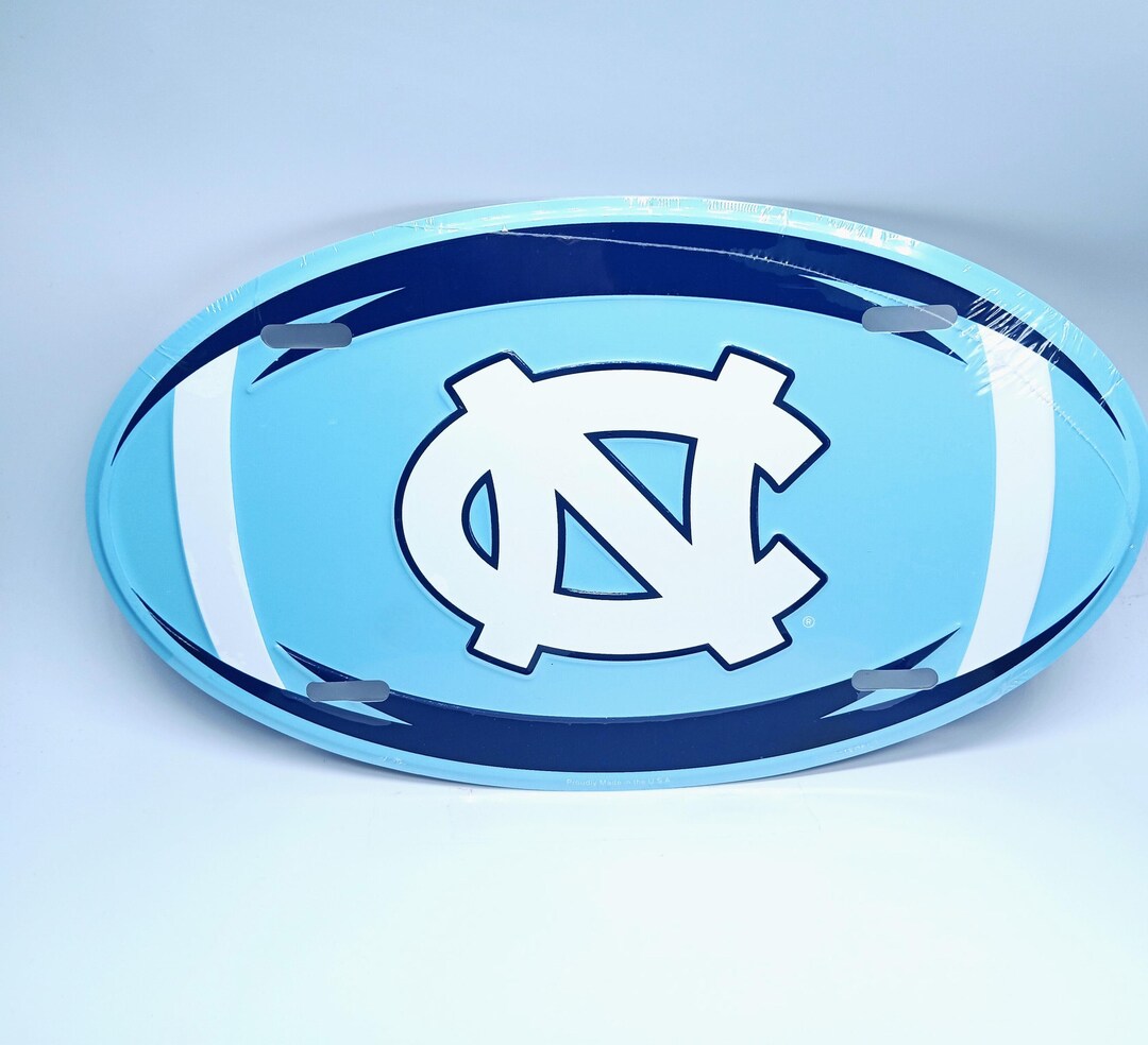 Officially Licensed North Carolina Tar Heels 3D EMBOSSED Oval Football ...