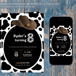 Cowboy Birthday Party, Cow Theme, Holy Cow, Yeehaw, Saddle Up, Cow ...