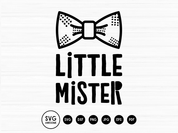 Little Mister Svg Little Mr Svg File Little Brother Svg Bow | Etsy