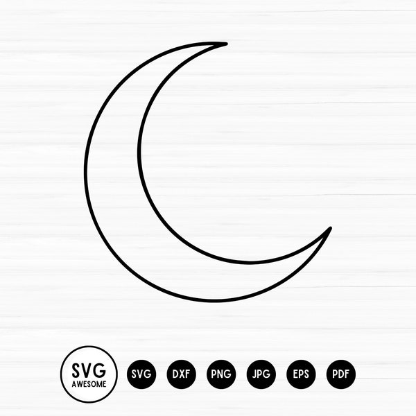 Crescent Moon Template Jpg - Etsy