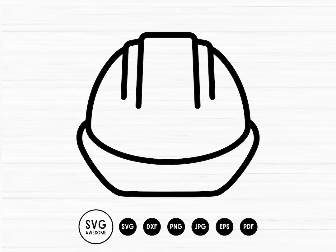 Hard Hat Svg, Safety Helmet Svg, Construction Worker - Hardhat, Cutting ...