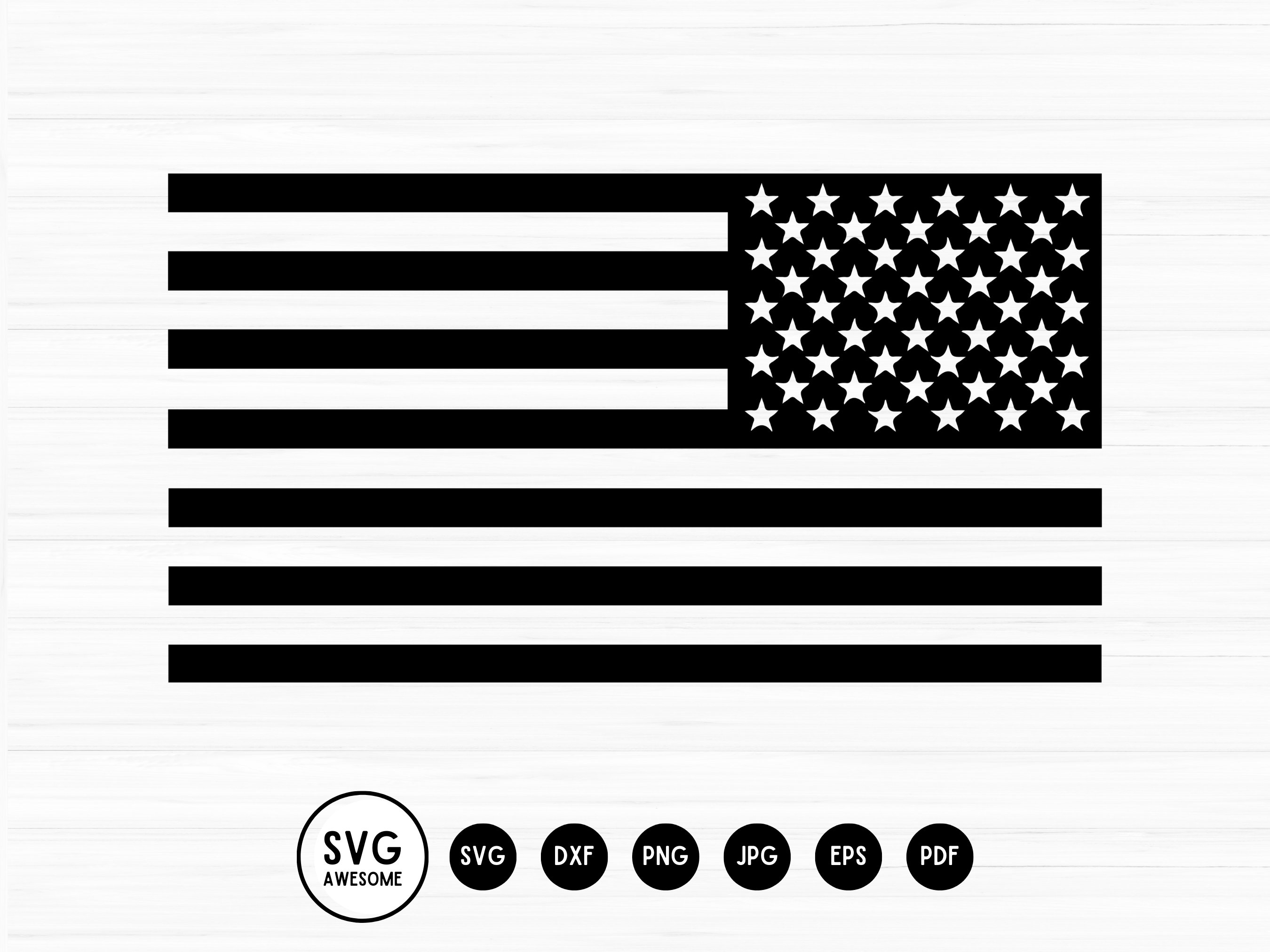 Usa American Flag Set Svg Instant Download Vinyl And Craft Cutting File American Flag Svg Cut