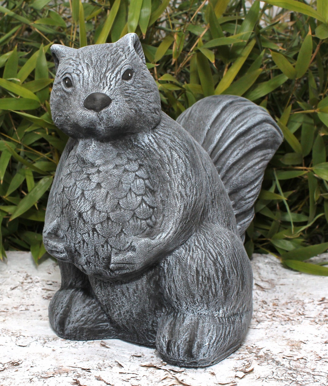 Deep Arts and Crafts Squirrel Figure Large Stone Decorative - Etsy