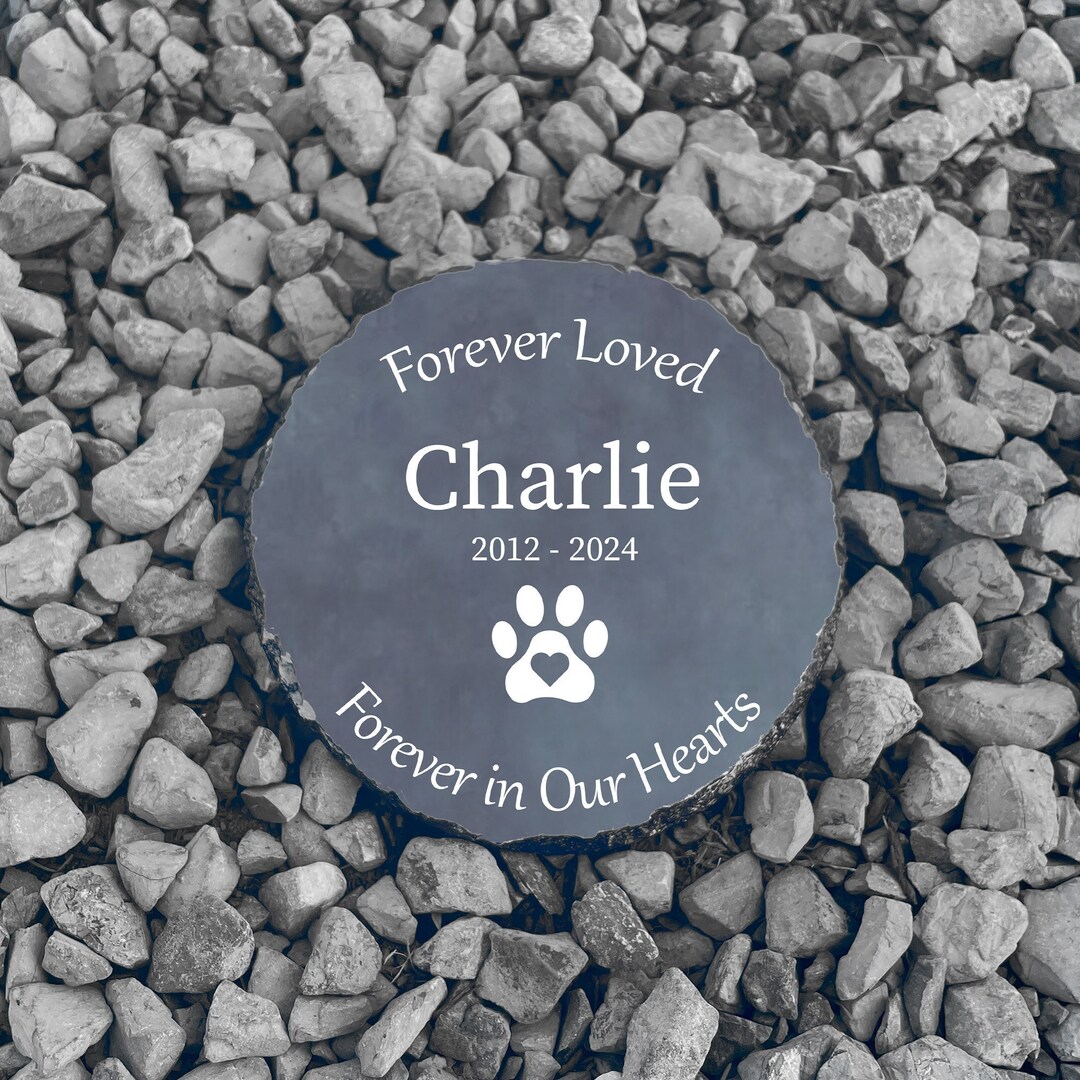 Pet Memorial Stone for Dogs Personalized, Dog Passing Away Gifts for ...