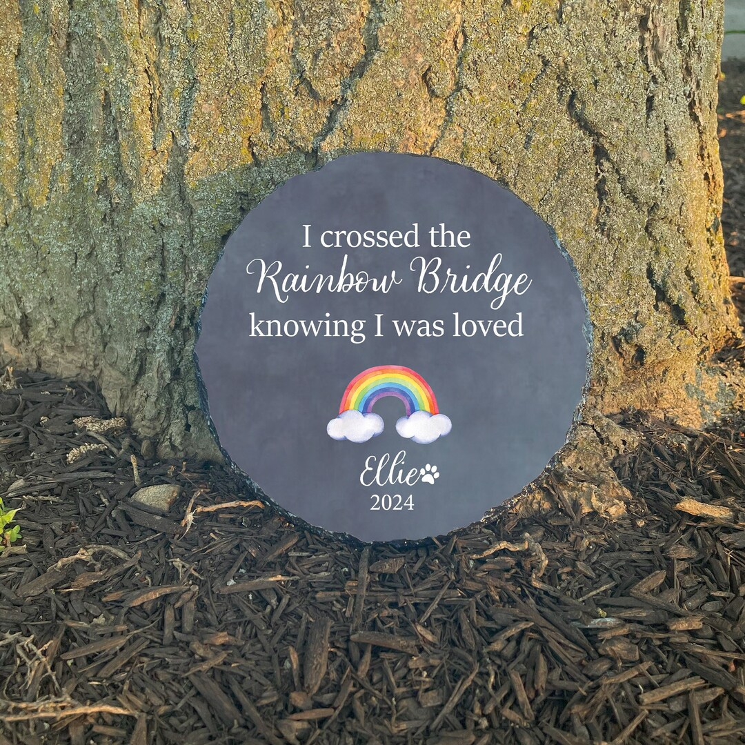 Rainbow Bridge Gifts Pet Memorial, Dog Passed Away Gift, Garden ...