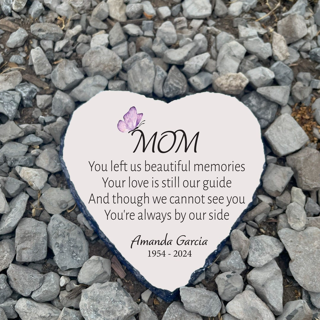 Sympathy Gifts for Loss of Mom, Personalized Garden Memorial Stone for ...