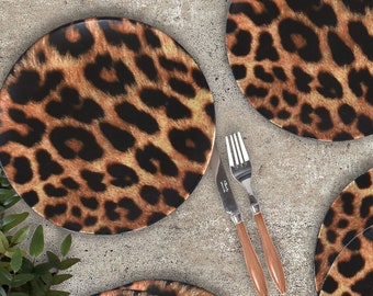 Leopard Print Dinner Plate - Etsy
