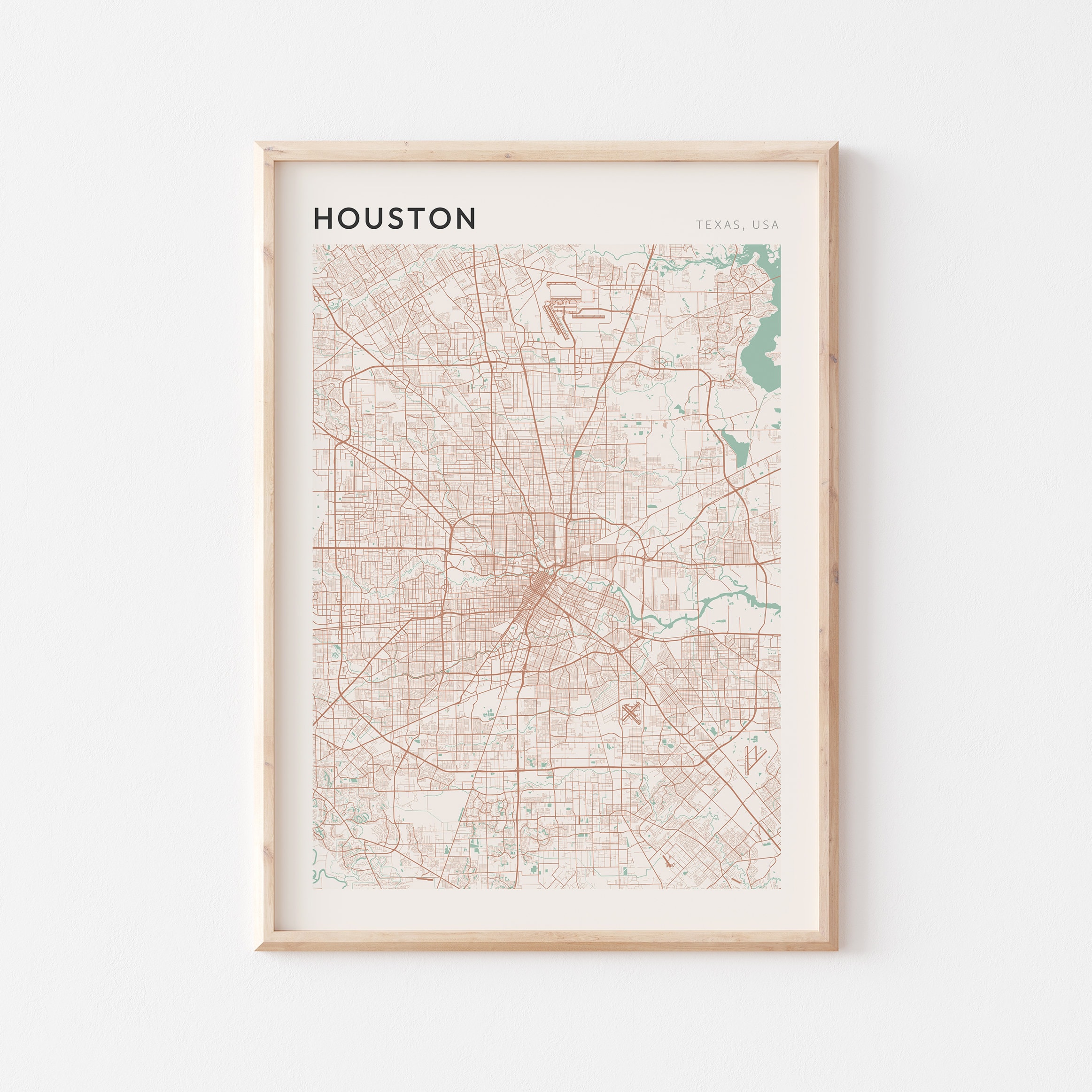 Houston Map Poster, Houston Poster, Houston Print, Houston Wall Art ...