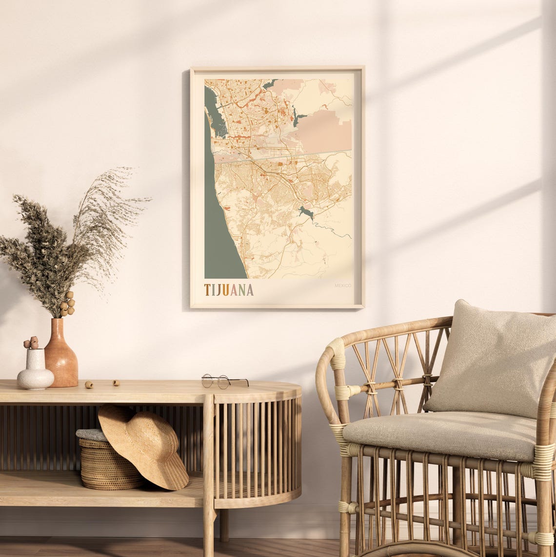 Tijuana Map Poster, Tijuana Print, Tijuana Poster, Tijuana Wall Art ...