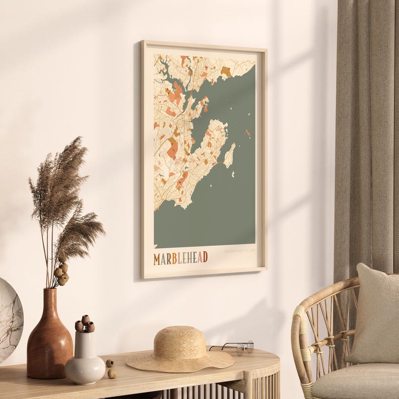 Marblehead Map Poster, Marblehead Print, Marblehead Poster, Marblehead ...