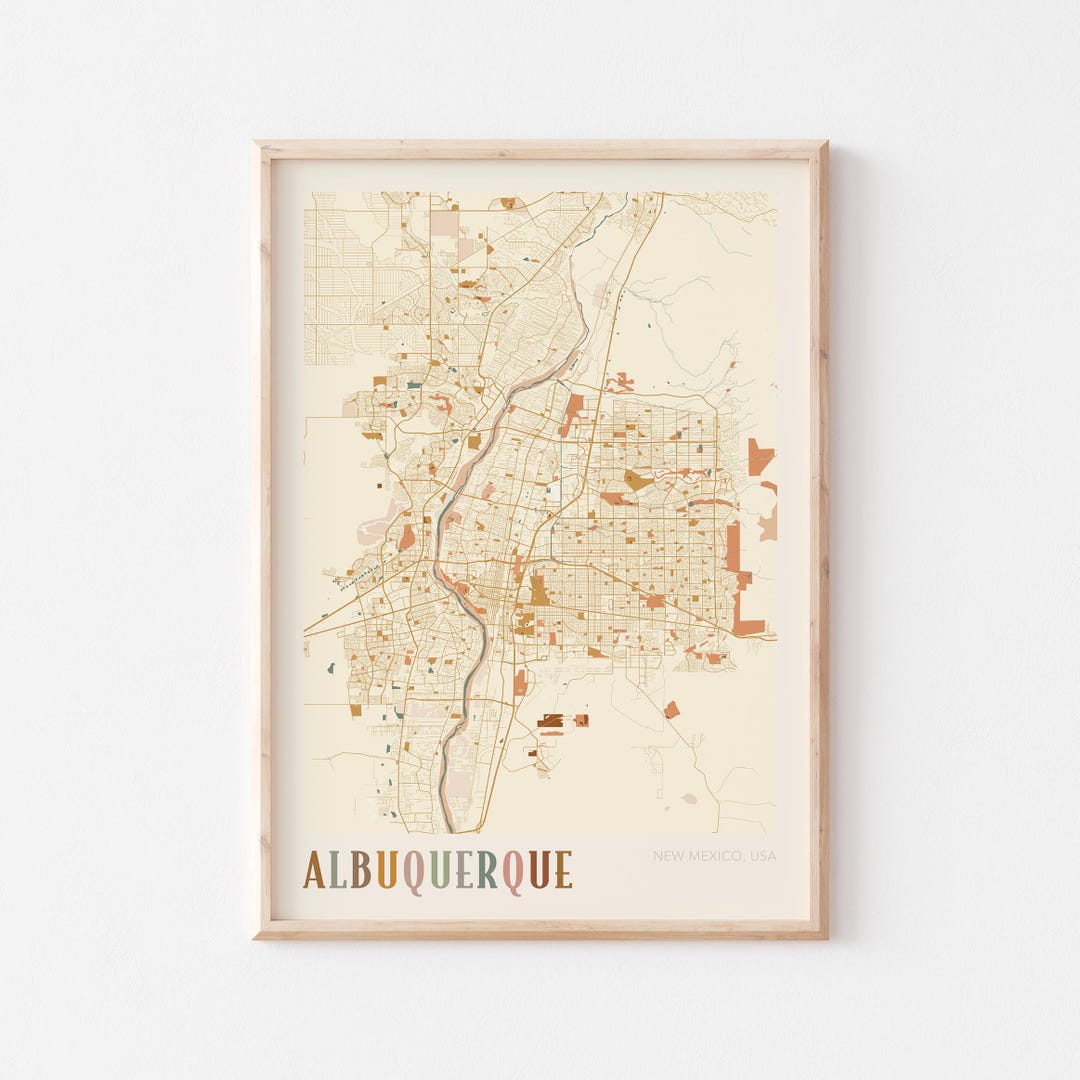 Albuquerque Map Poster, Albuquerque Print, Albuquerque Poster ...