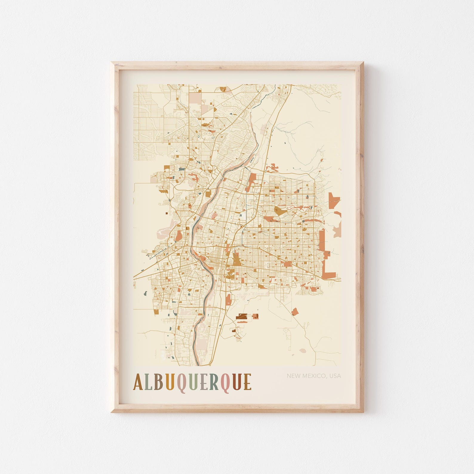 Albuquerque Map Poster, Albuquerque Print, Albuquerque Poster ...