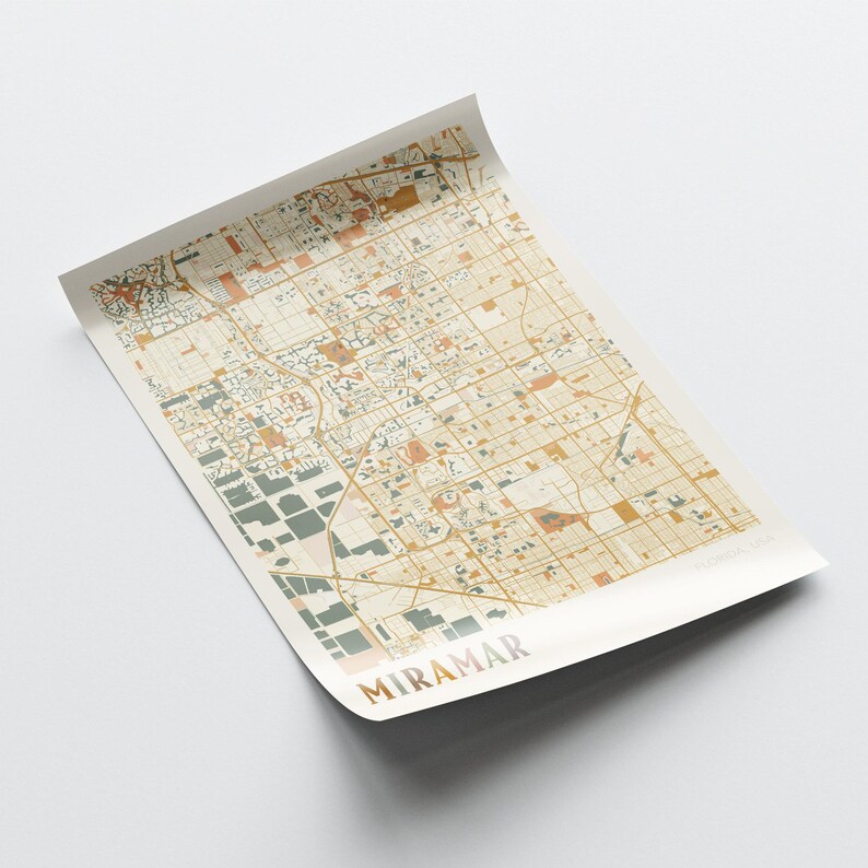Miramar Map Poster, Miramar Print, Miramar Poster, Miramar Wall Art ...