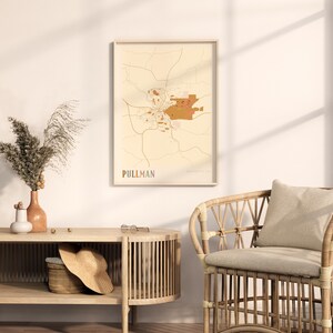Pullman Map Poster, Pullman Print, Pullman Poster, Pullman Wall Art ...