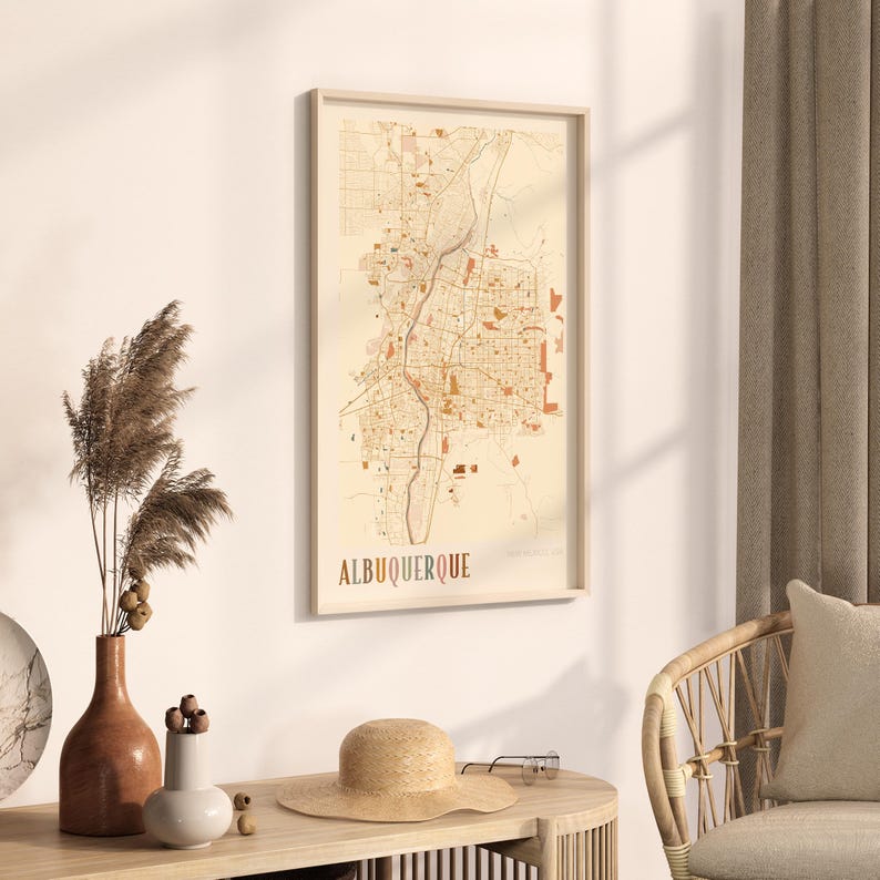 Albuquerque Map Poster, Albuquerque Print, Albuquerque Poster ...