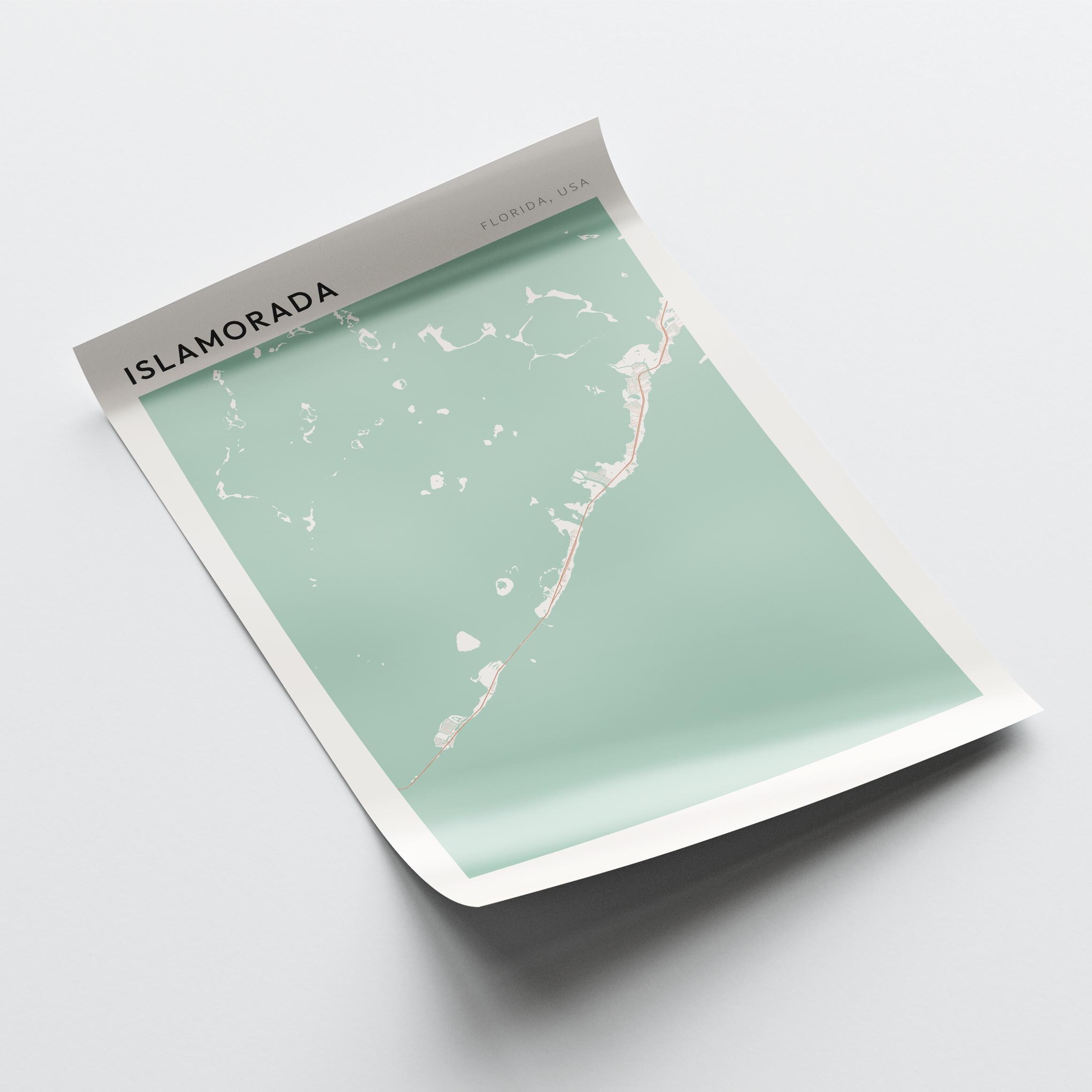 Islamorada Map Poster, Islamorada Print, Islamorada Poster, Islamorada ...