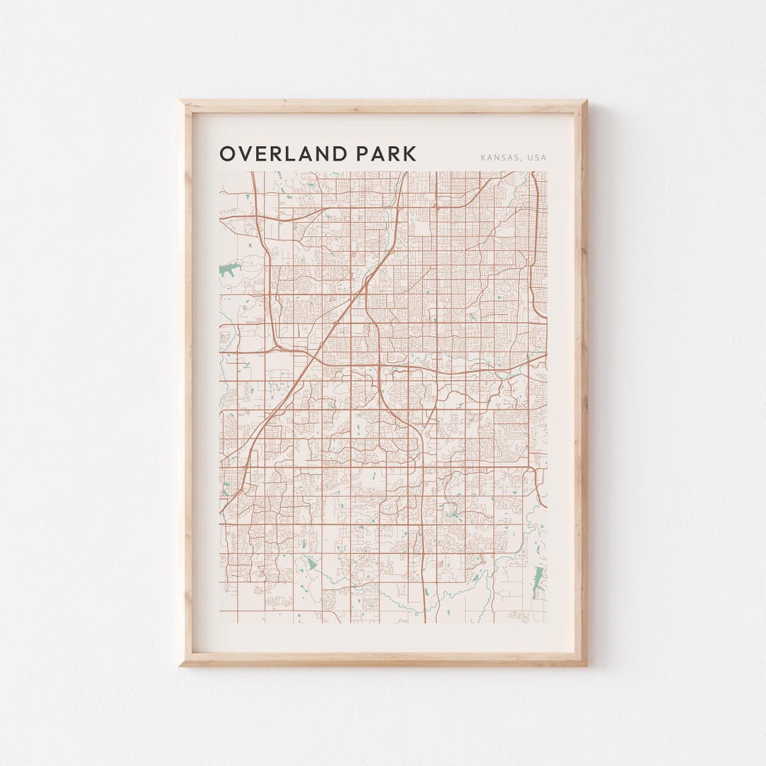 Overland Park Map Poster, Overland Park Print, Overland Park Poster ...