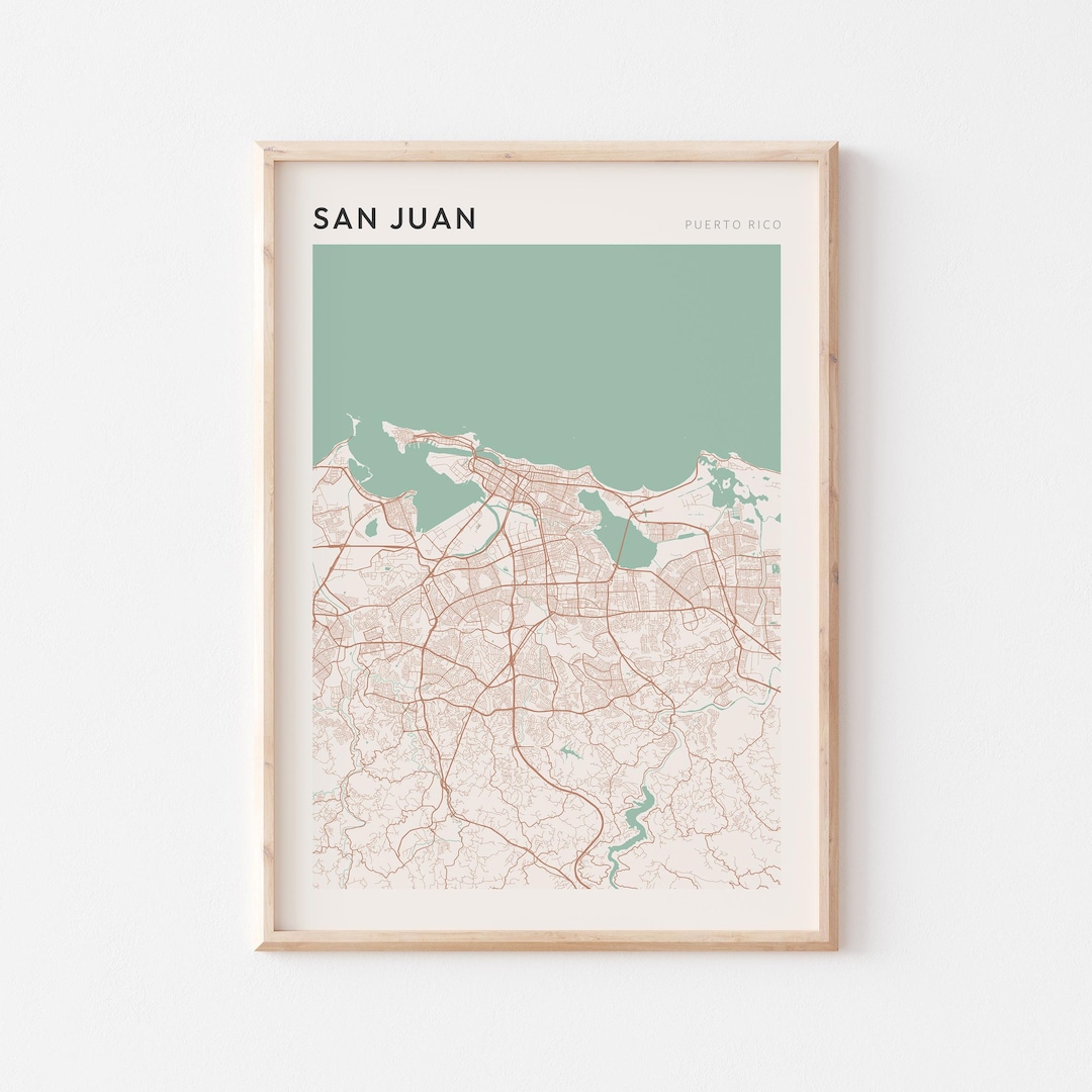 San Juan Map Poster, San Juan Print, San Juan Poster, San Juan Wall Art ...