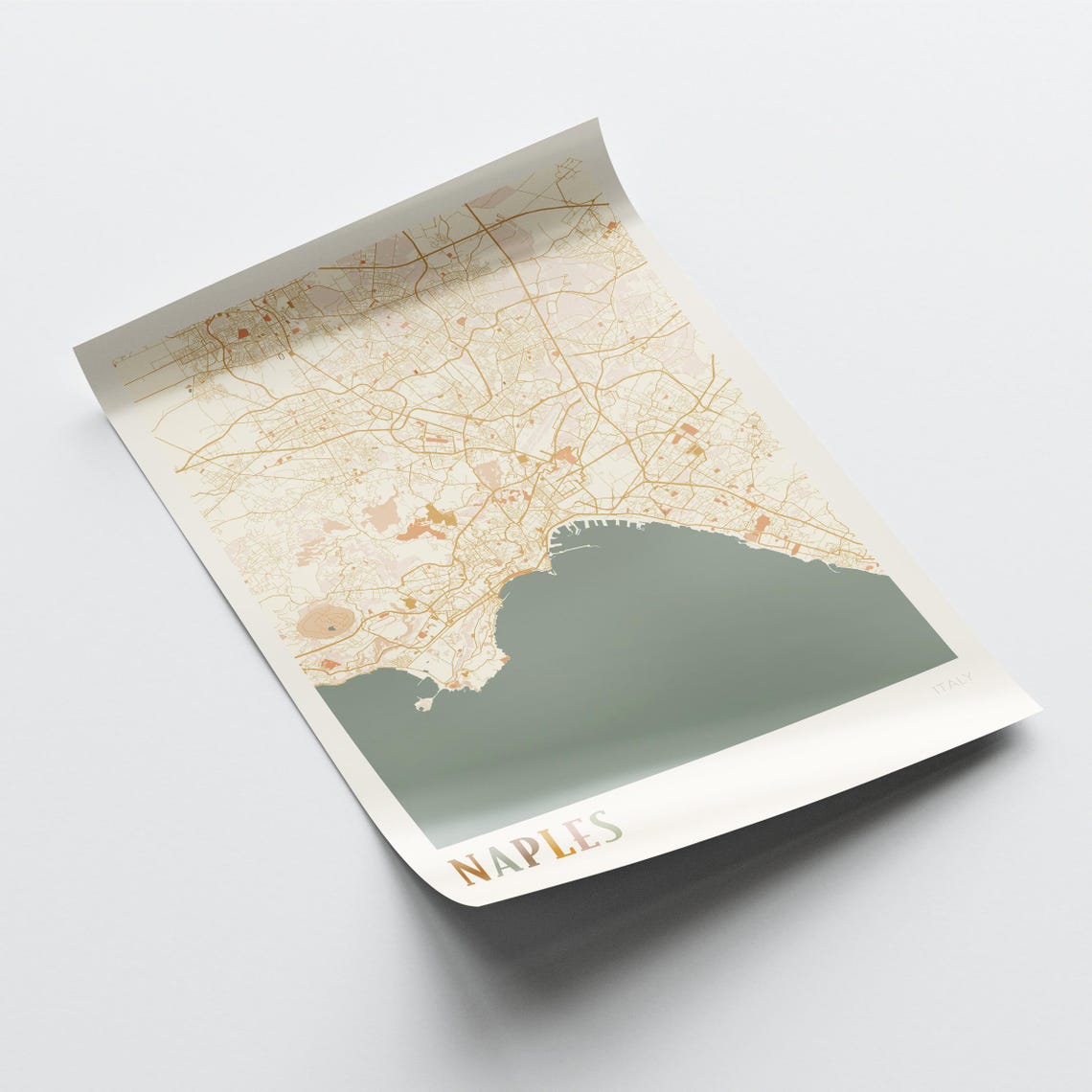Naples Map Poster, Naples Print, Naples Poster, Naples Wall Art, Italy ...